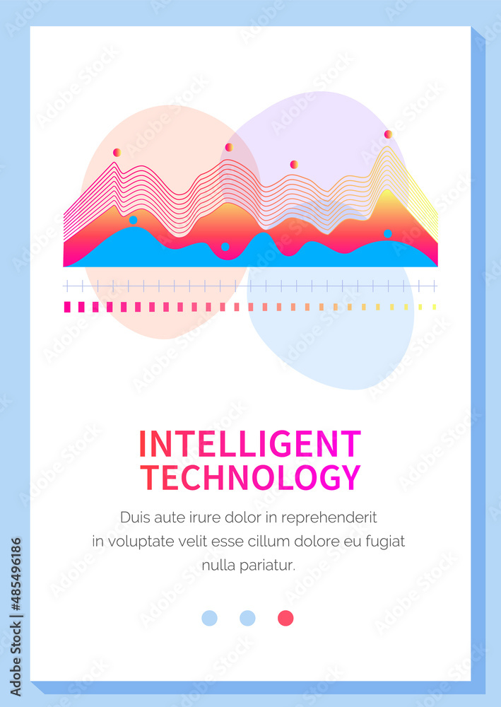 Intelligent technology hud interactive panel. Data screen with charts ...