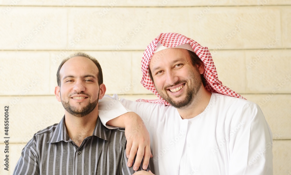 Gulf Arabic Muslim people posing , high quality photos Stock Photo ...