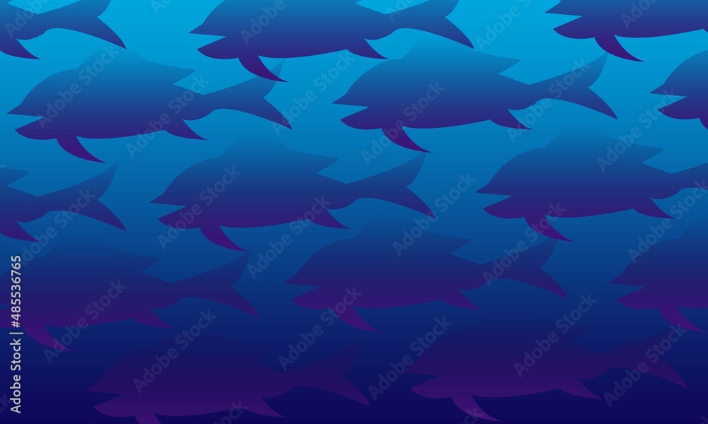 fish ,background, design,abstract,decoratif,blue color,dinamis ...