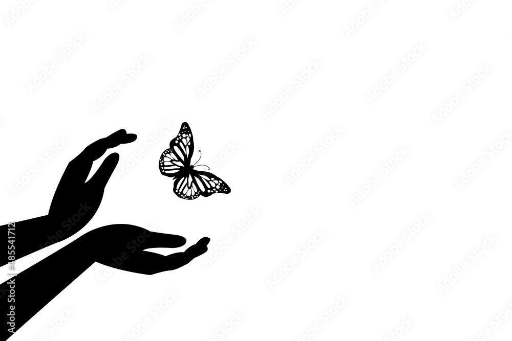 Butterflies Flying Out Of Hands