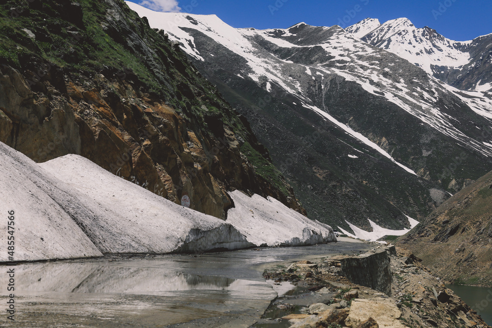Amazing View to the Snow Capped Mountain Peaks in the Gilgit Baltistan ...