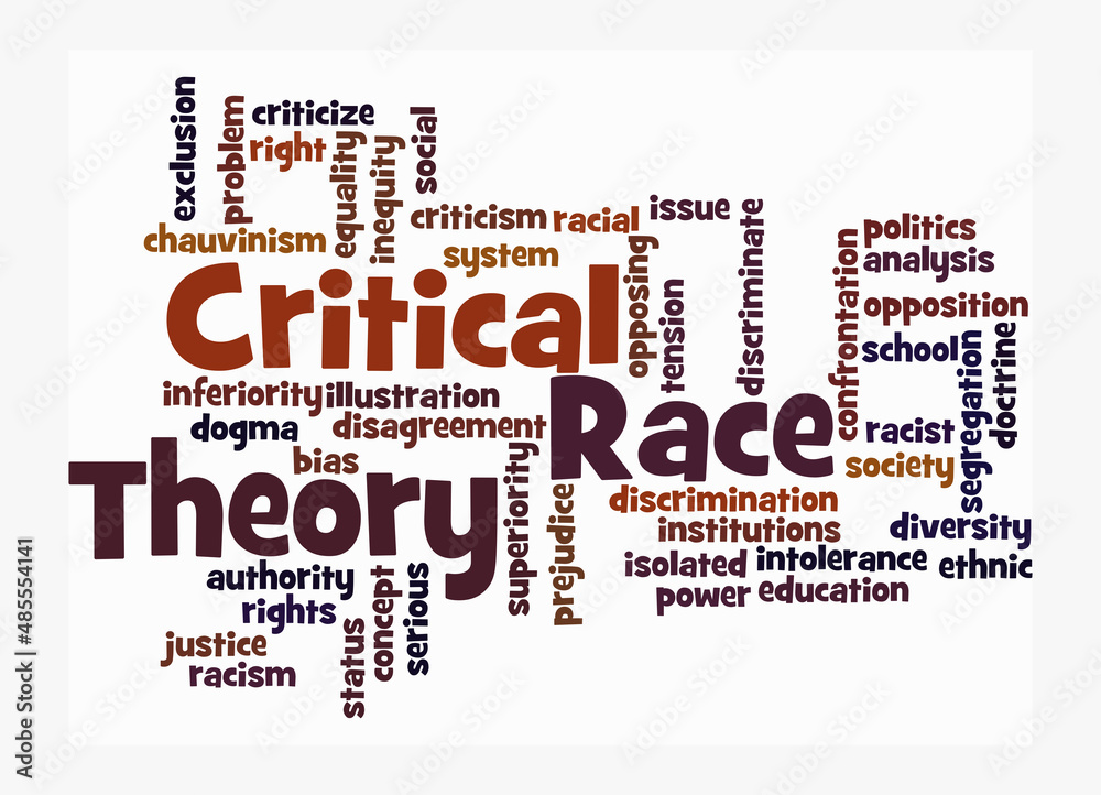 Word Cloud with Critical Race Theory concept, isolated on a white ...