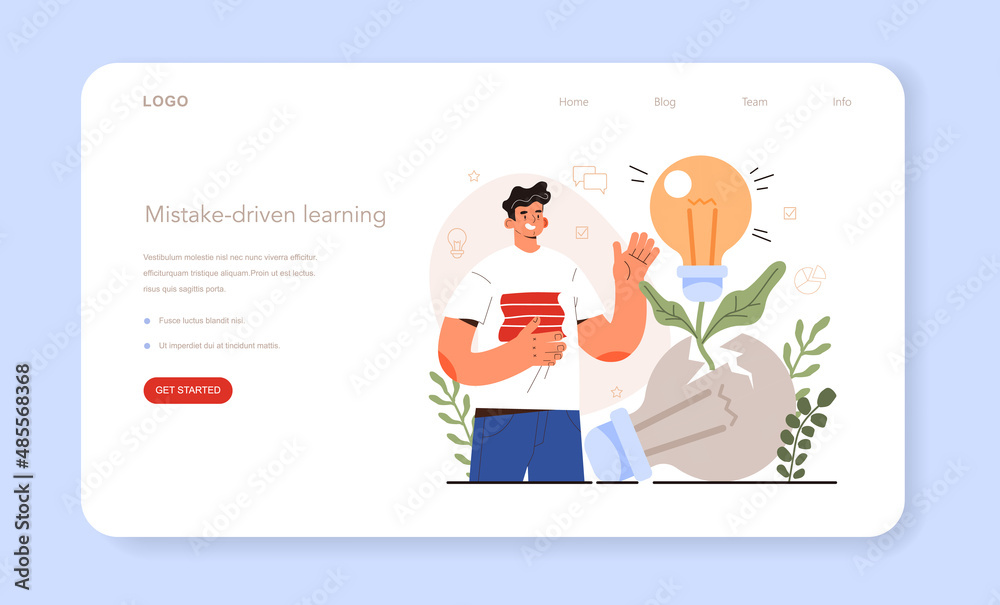 Soft skills web banner or landing page. Business people or employee ...