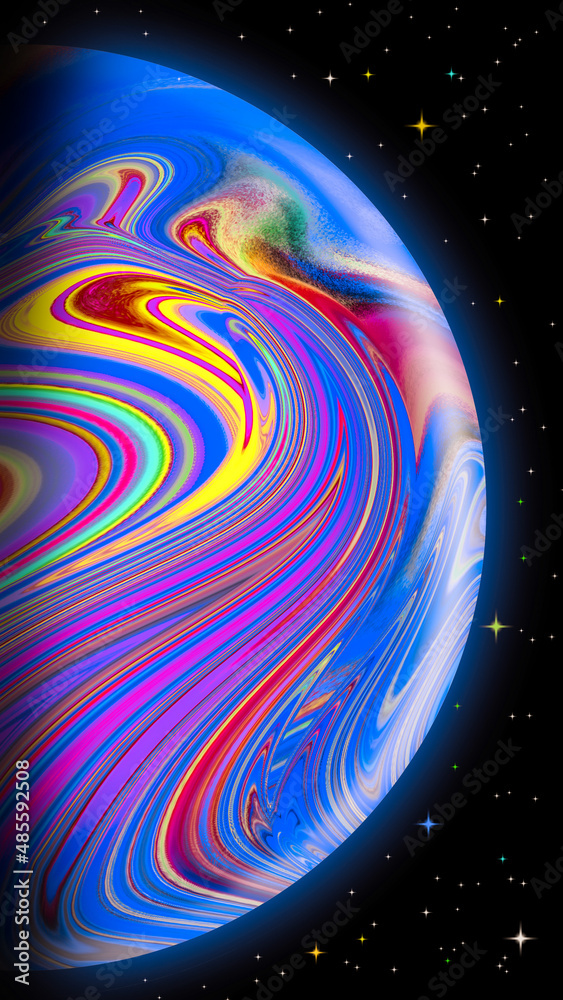 Ultra HD 4K Colorful Abstract 3d blue Marble Planet Background Design ...
