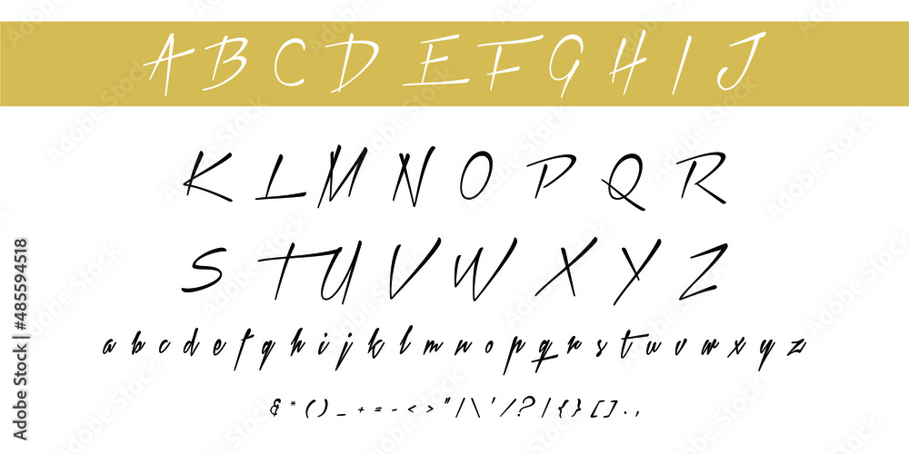 Alphabet letters font set. Classic patterns, custom logos, poster ...