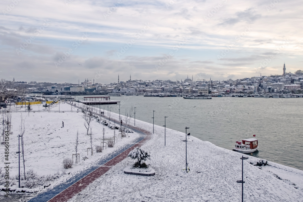 istanbul,Turkey.January 25 2022.Istanbul is the dream city between the ...
