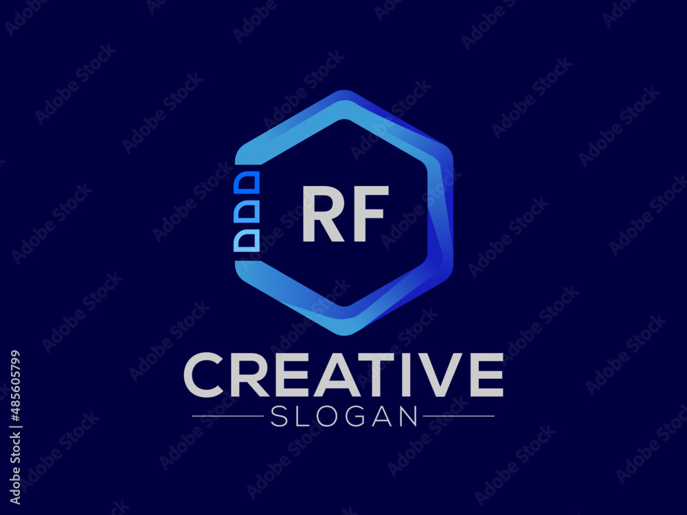 RF logo, RF letter logo design, RF Minimal logo, RF Shield Logo, RF ...