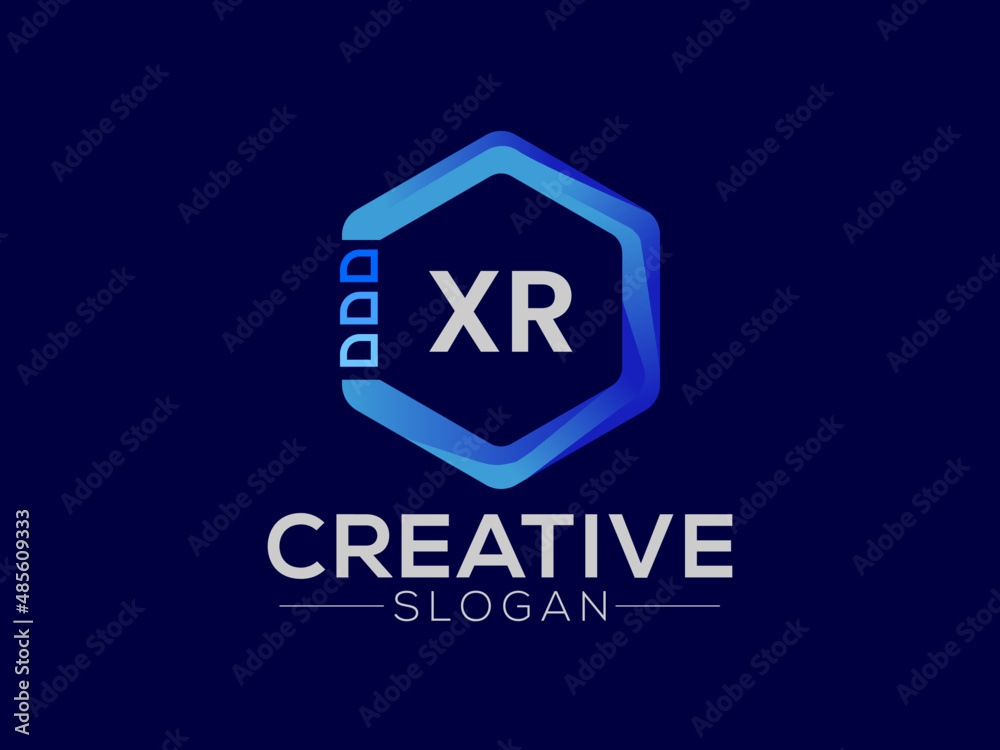 XR logo, XR letter logo design, XR Minimal logo, XR Shield Logo, XR ...