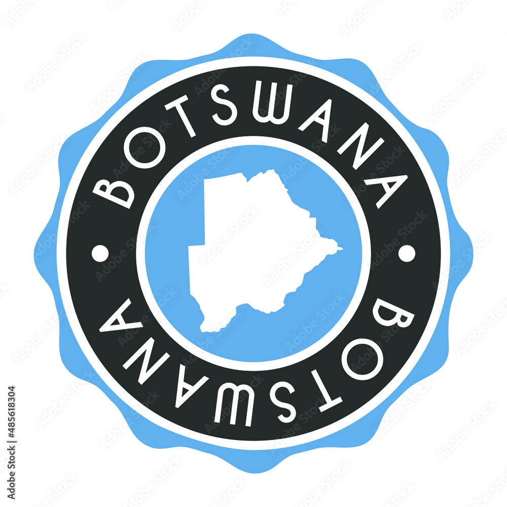 Botswana Badge Map Vector Seal Vector Sign. National Symbol Country ...