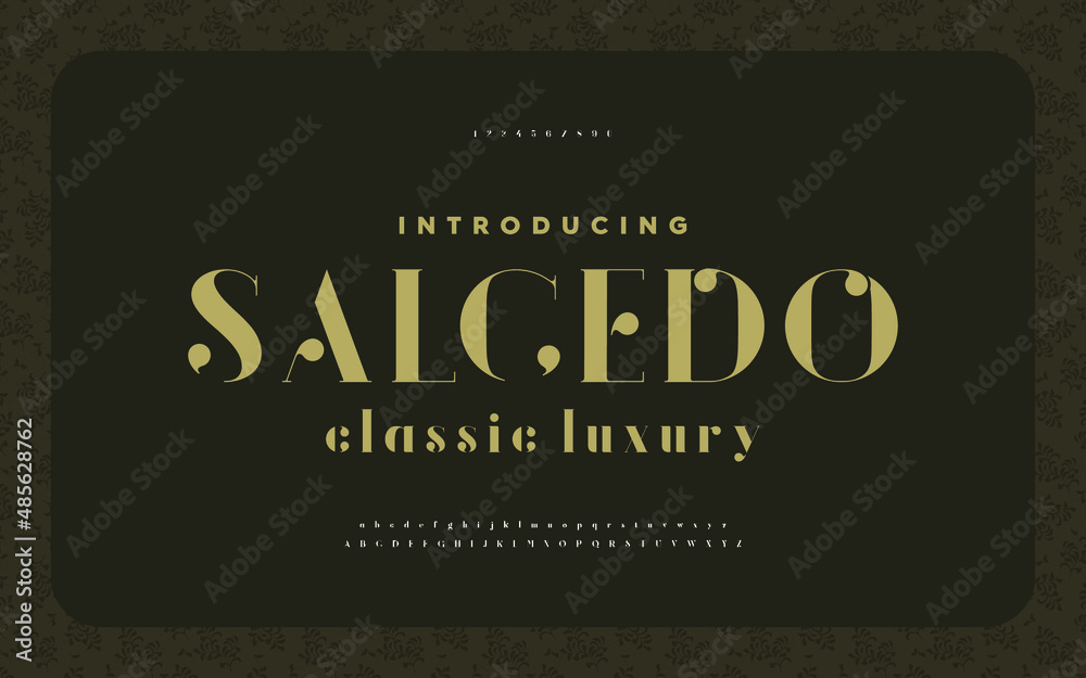 Vintage and classic alphabet font set design. Vector illustration ...