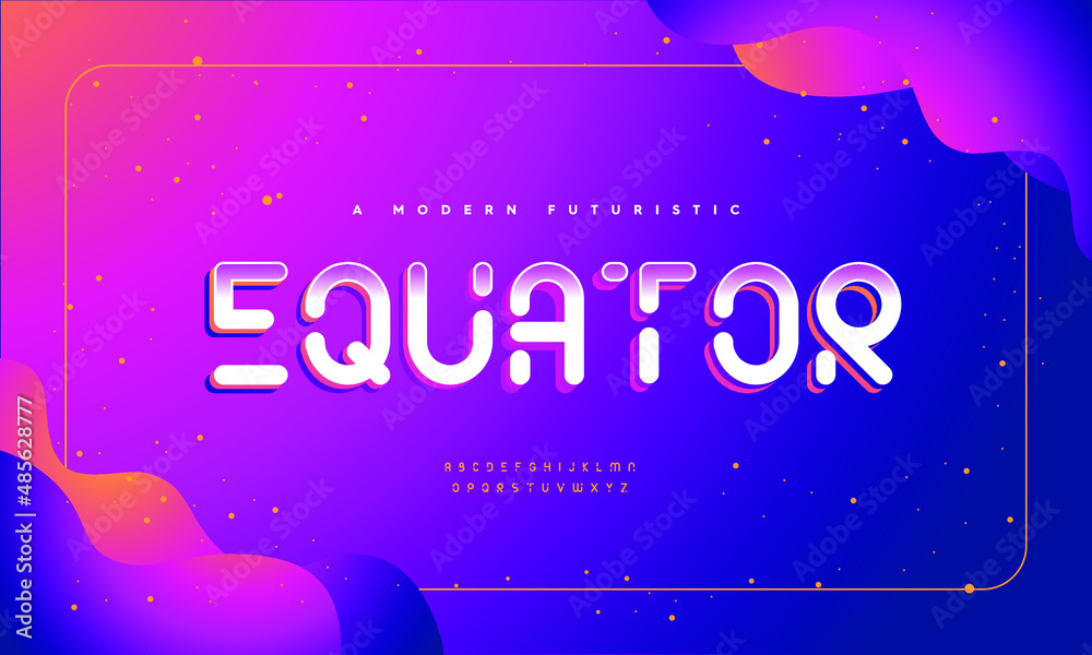 Typography display font alphabet. Modern fonts vector illustration ...