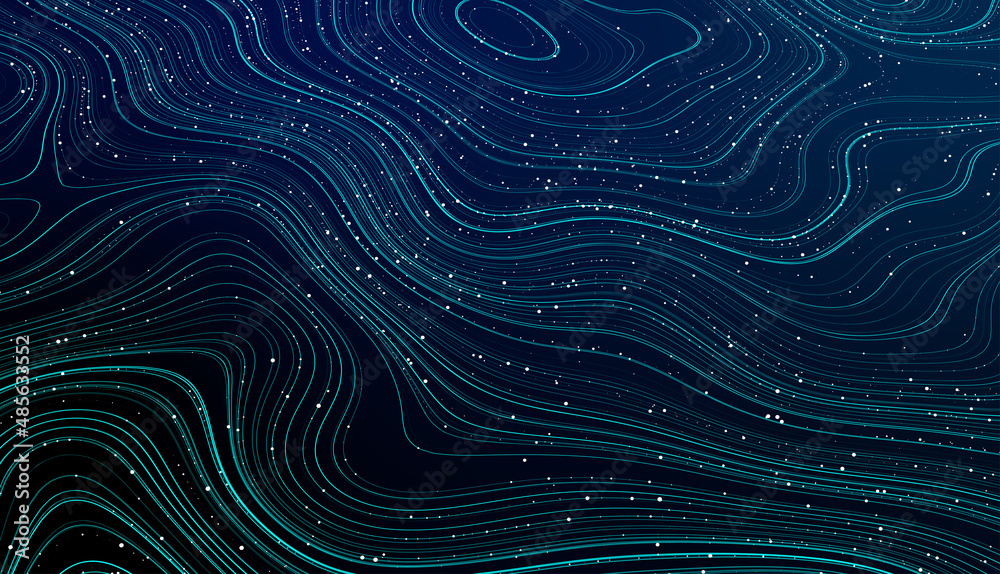Abstract flowing lines background for your design project. Vector ...