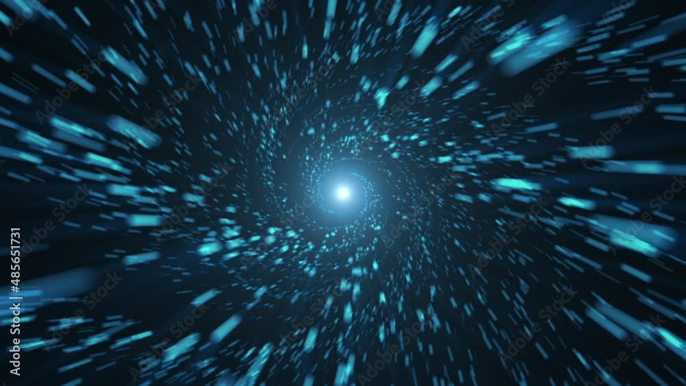 Outer space cosmic interstellar background. Flying at warp speed ...