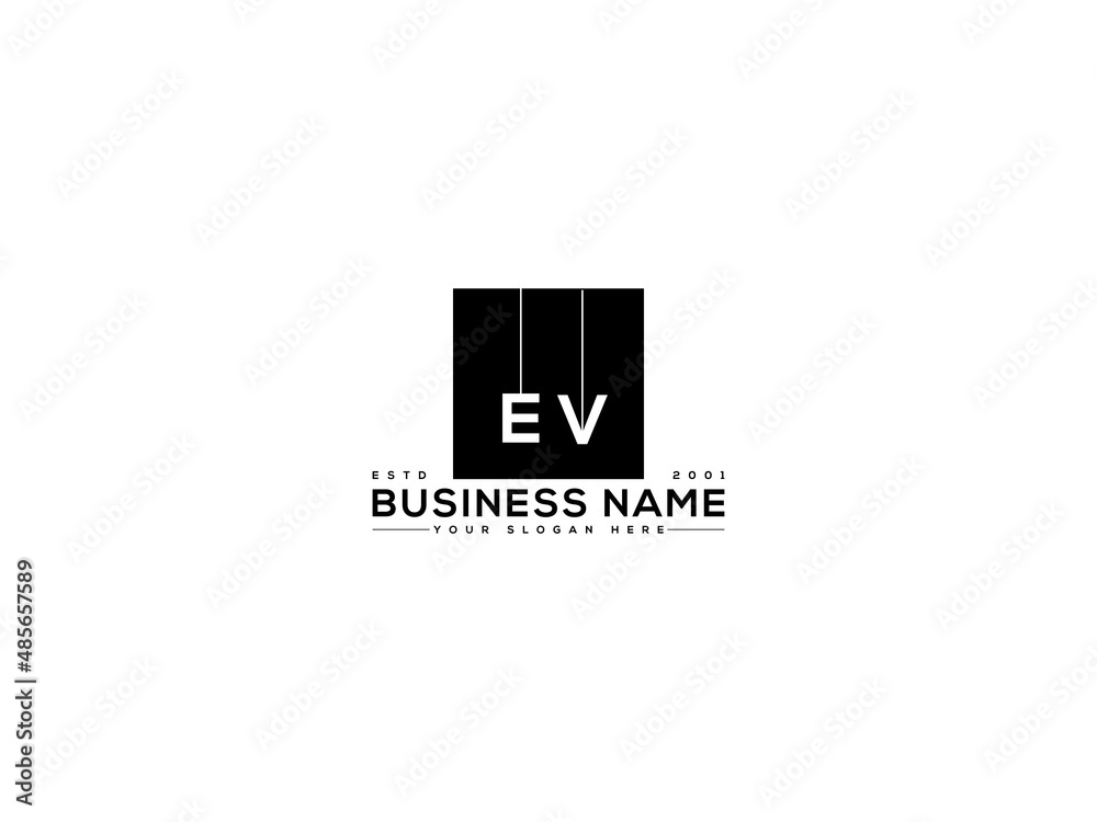 Monogram EV, VE Letters Abstract Logo, Initial Ev Logo Icon For Any ...