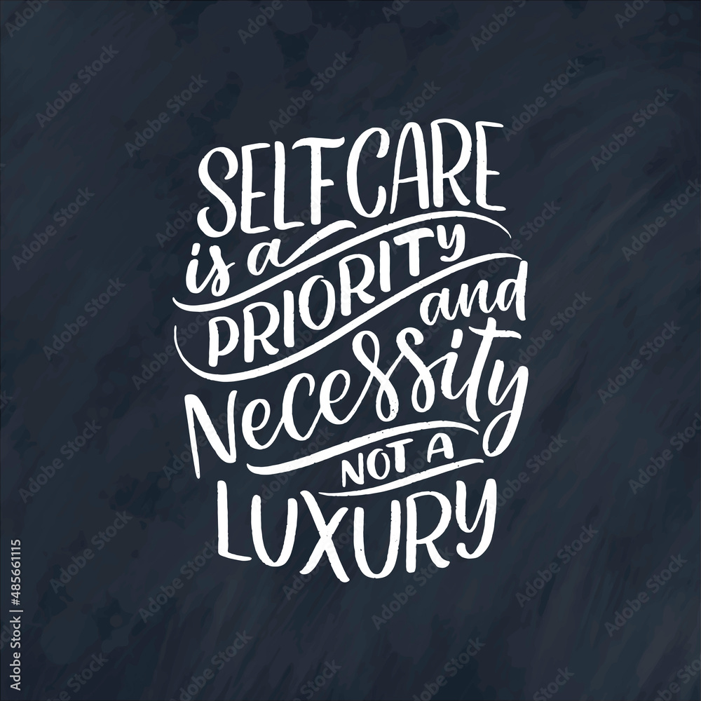 Love yourself lettering slogan. Funny quote for blog, poster and print ...