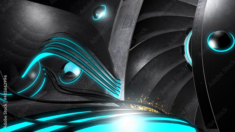 Alien Shield Doors Transition Stock Template | Adobe Stock