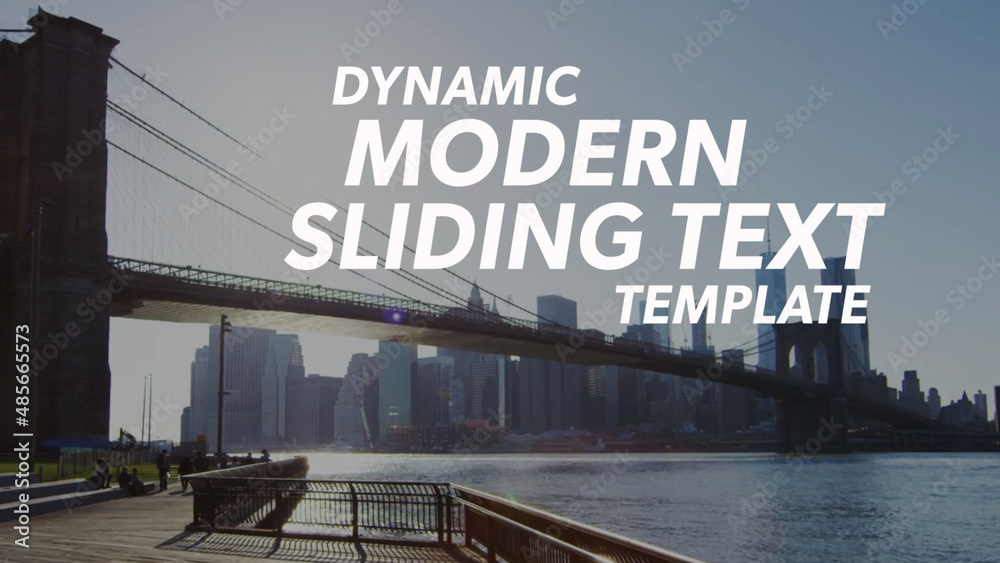 Dynamic Sliding Text with Media Replacements Stock Template | Adobe Stock Dynamic Sliding Text with Media Replacements Stock Template | Adobe Stock