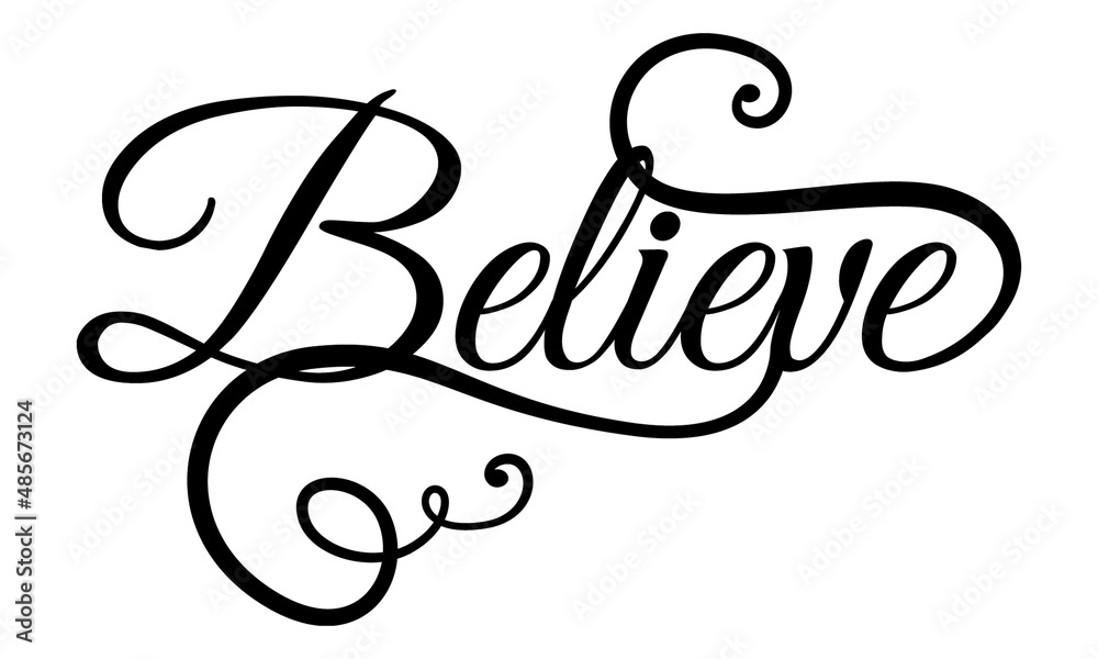 Believe cut file, SVG , Cricut, Silhouette , Eps, Graphics, Vector, T ...