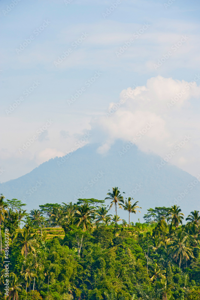 Volcano on exotic Bali Island, Indonesia, Southeast Asia, Asia, Asia ...