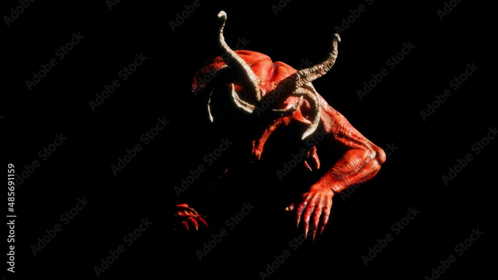 Goat Demon Baphomet VJ Loop - behold to the symbol of hell! Hold your ...