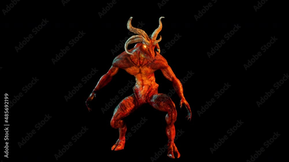 Goat Demon Baphomet VJ Loop - behold to the symbol of hell! Hold your ...