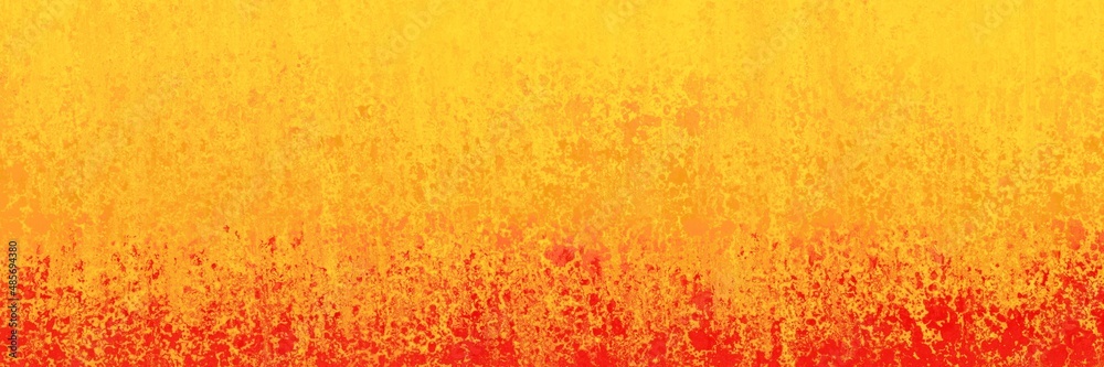 Hot orange background with red border and grunge texture, bright ...