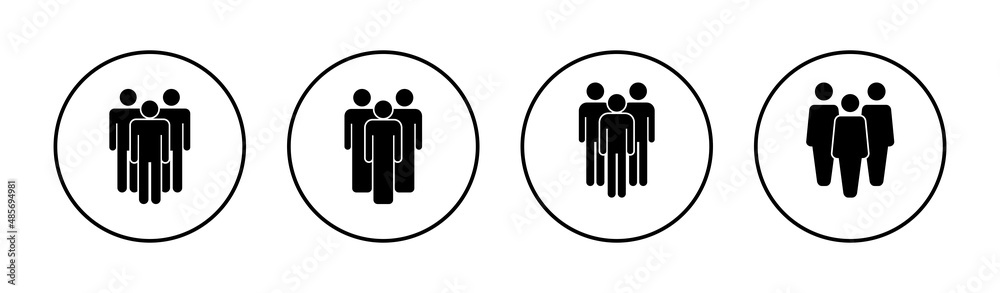 people icons set. person sign and symbol. User Icon vector Stock Vector ...
