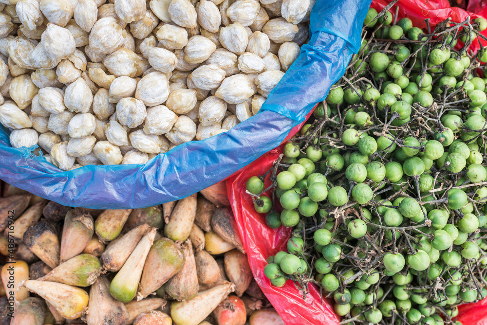 Fruit and Vegetables in Berastagi (Brastagi) Market, North Sumatra ...