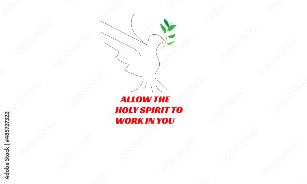 Holy Spirit vector designs for greetings, banner, cards, t-shirts Stock ...