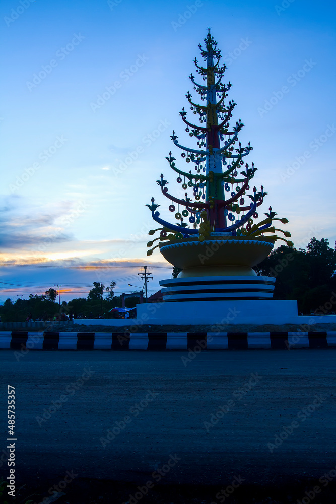 Mount Perak Roundabout Located in Tamiang Layang, East Barito Regency ...