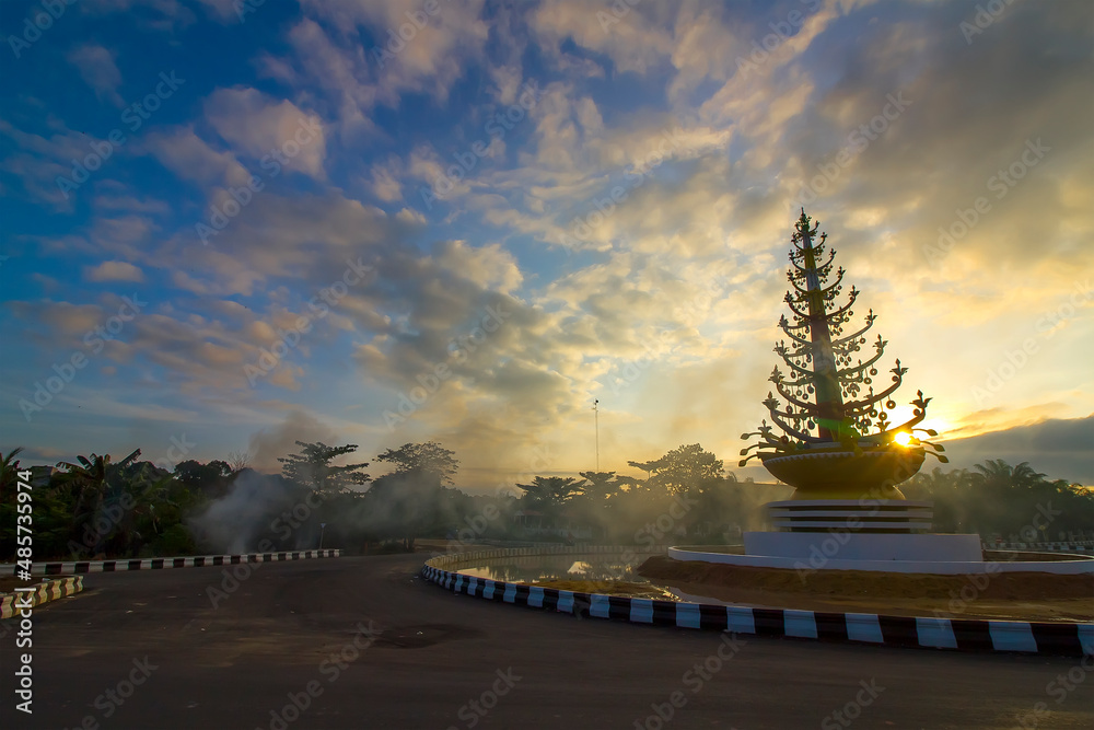 Mount Perak Roundabout Located in Tamiang Layang, East Barito Regency ...