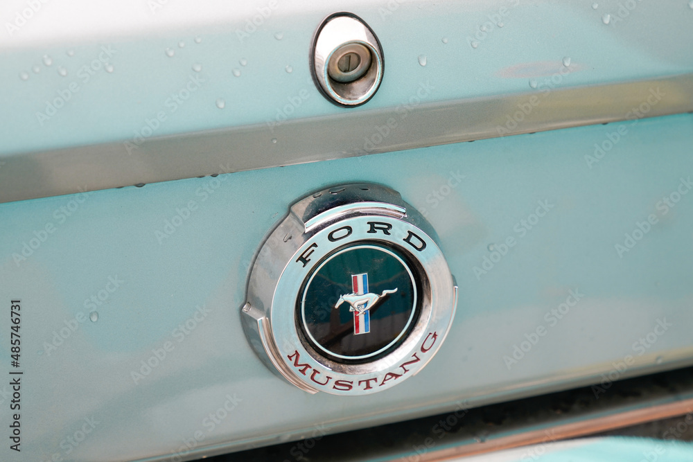 ford mustang muscle car logo brand horse and sign text of sport vintage ...