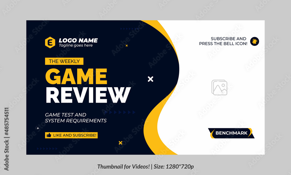 Gaming video thumbnail for streaming and game review. Game review ...