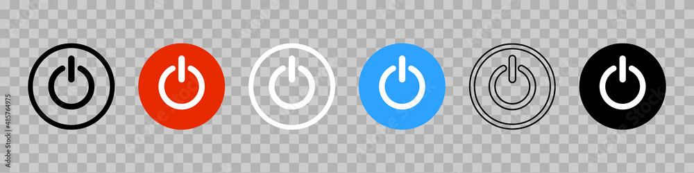 Power button. Start and off icon. Power and switch icon. Symbol ...