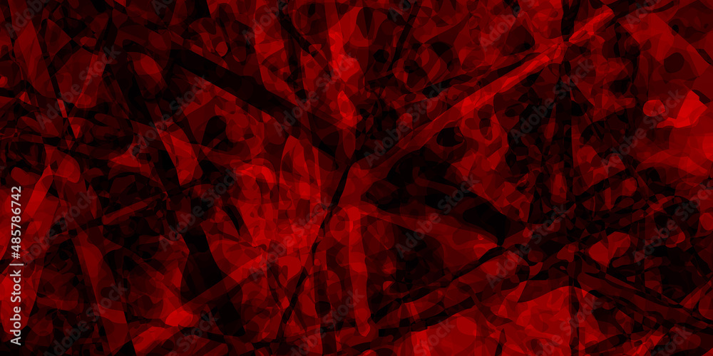 black and red hand painted brush grunge background texture. abstract red grunge texture ...