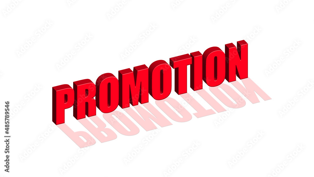 Promotion, marquage en isométrie sur fond blanc Stock Illustration ...