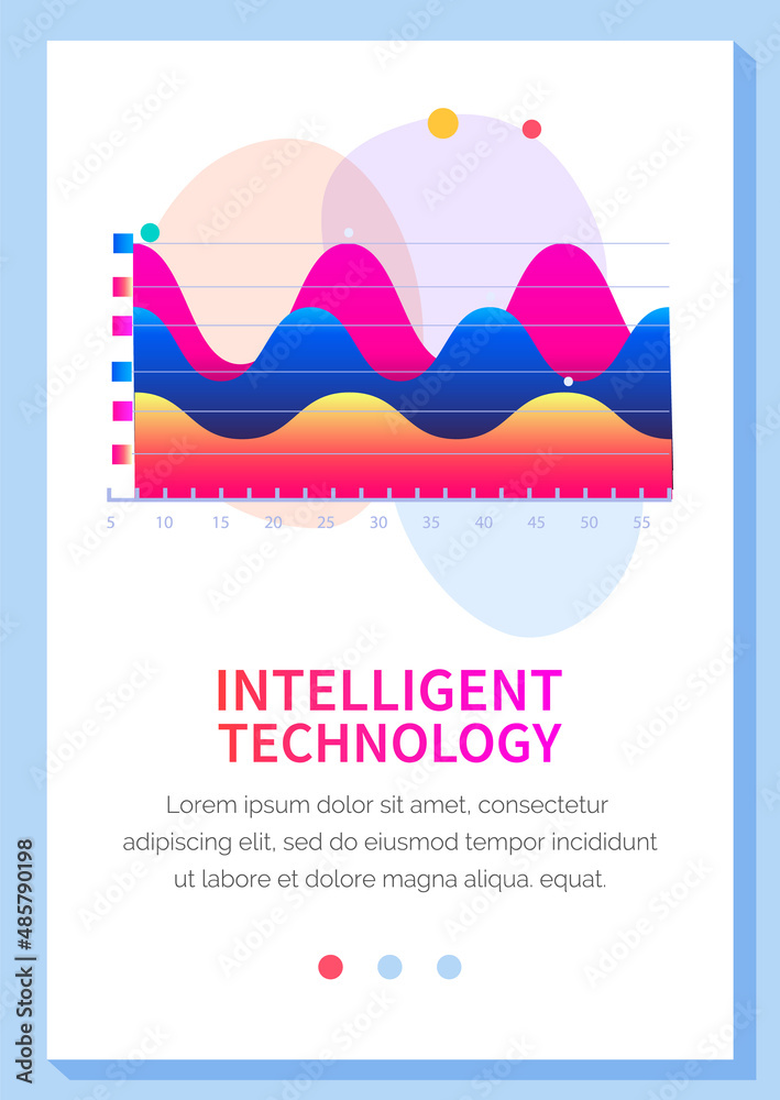 Intelligent technology hud interactive panel. Data screen with charts ...