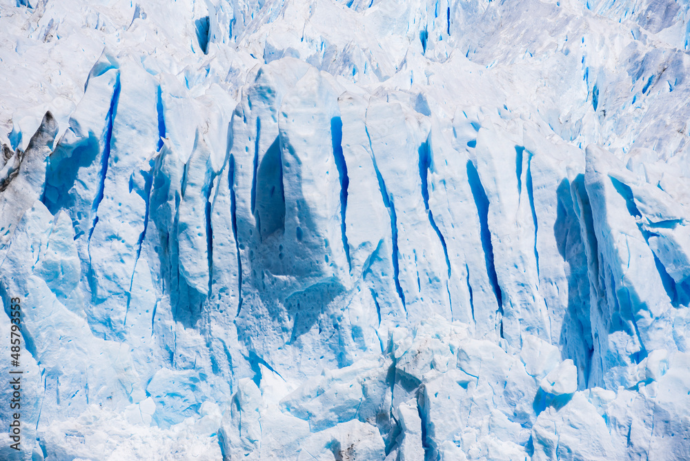 Melting ice cap due to global warming and climate change at Perito ...