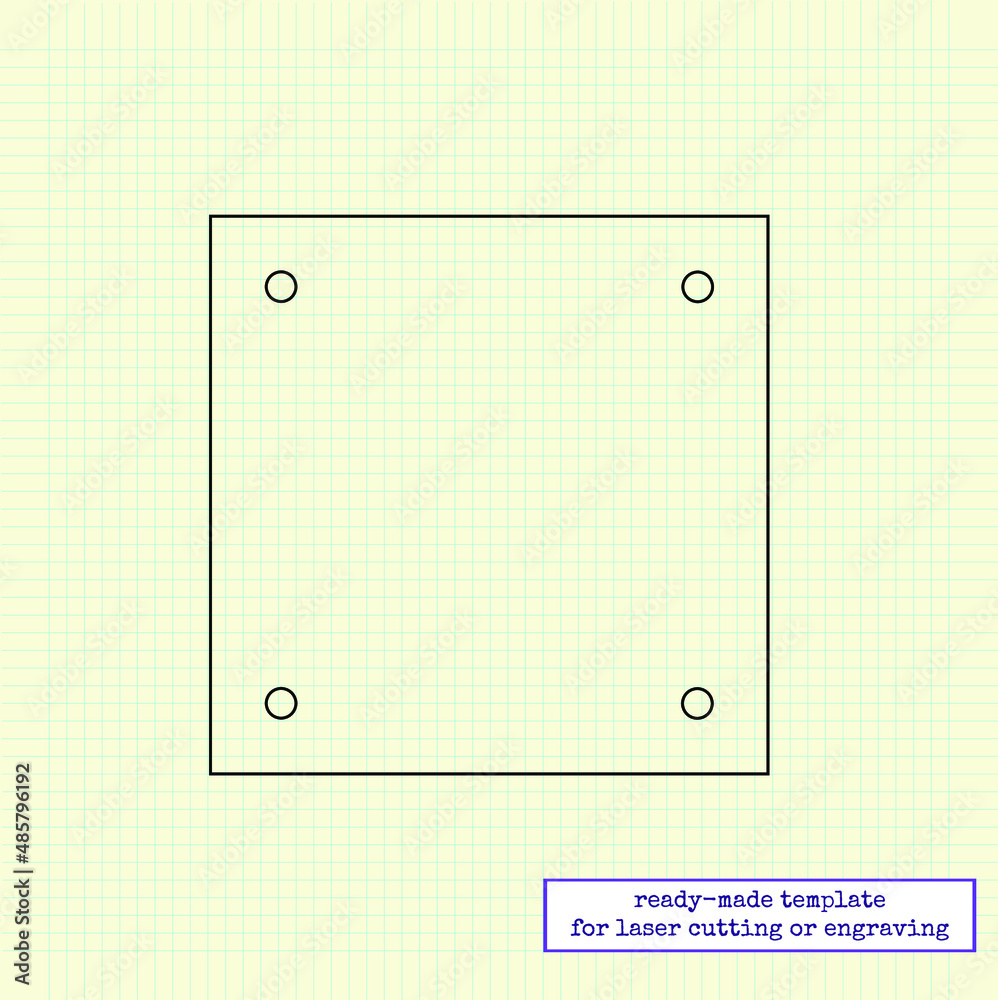 A completely ready-made template for laser cutting. the size is also ...