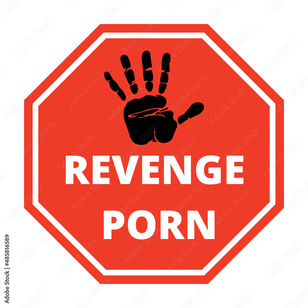 Stop revenge porn sign icon Stock Illustration | Adobe Stock