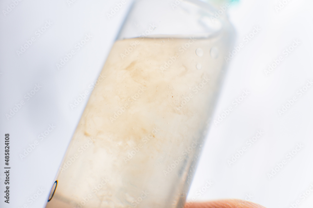 Foto de Liquid culture of mycelium. Mushroom cultivation. Psilocybin ...