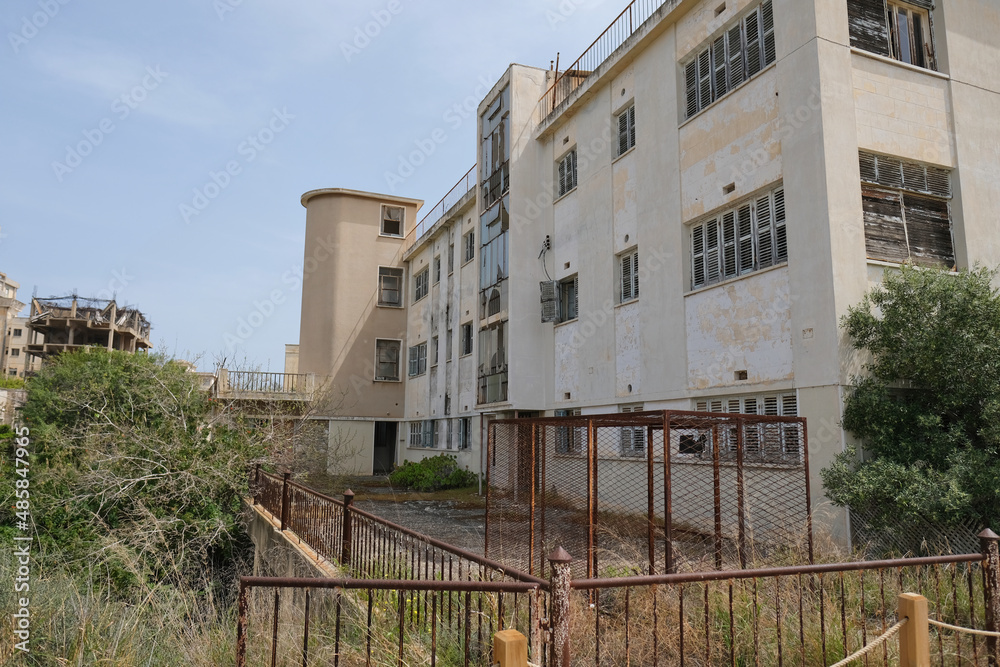 The abandoned city Varosha in Famagusta, North Cyprus. The local name ...