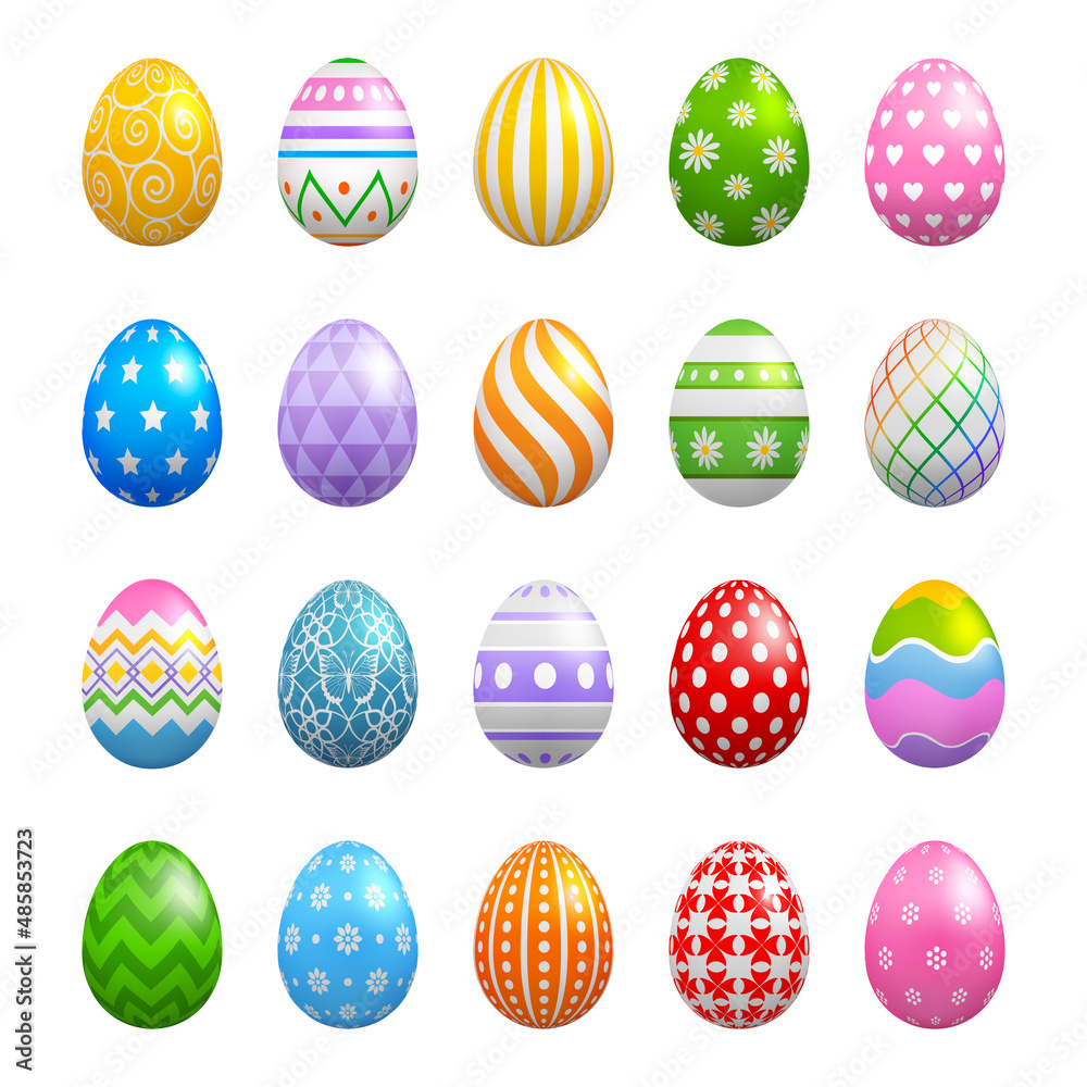 Colourful eggs easter store