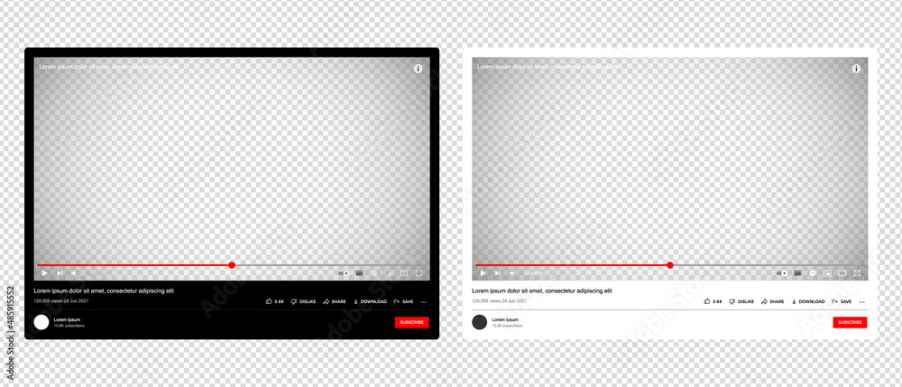 Youtube multimedia player window template. Youtube video template ... Youtube multimedia player window template. Youtube video template ...