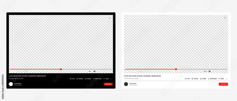 Youtube multimedia player window template. Youtube video template ... Youtube multimedia player window template. Youtube video template ...