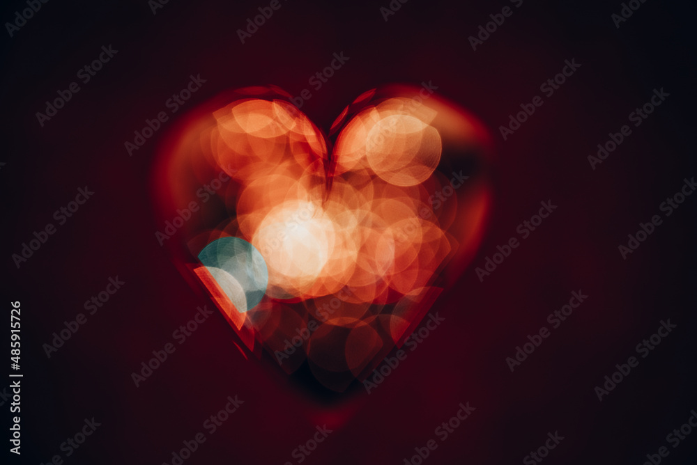 Red Heart Background Stock Photo | Adobe Stock