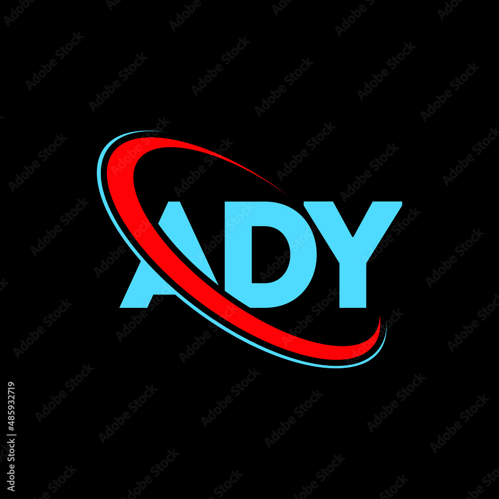 ADY logo. ADY letter. ADY letter logo design. Initials ADY logo linked ...