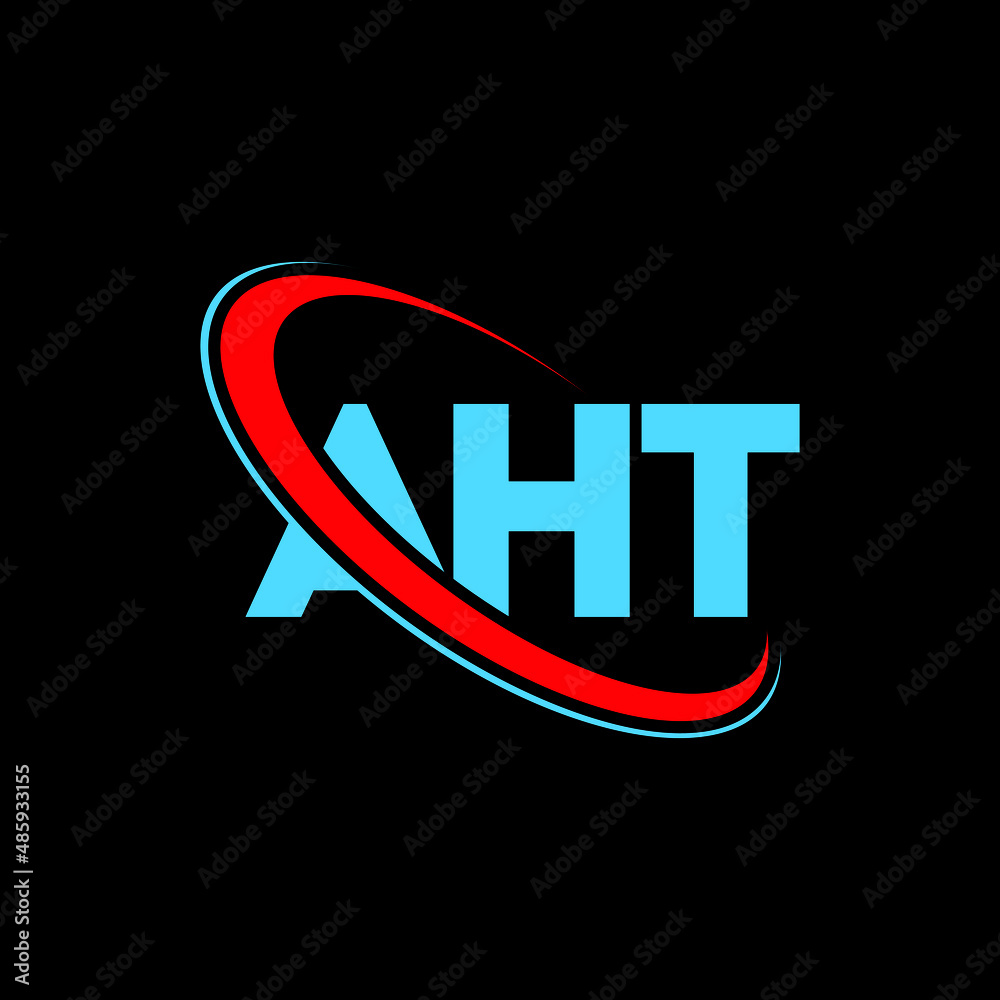 AHT logo. AHT letter. AHT letter logo design. Initials AHT logo linked ...