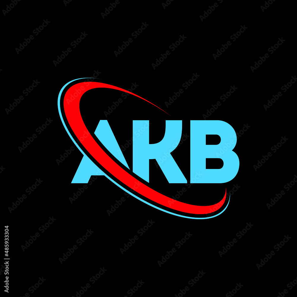 AKB logo. AKB letter. AKB letter logo design. Initials AKB logo linked ...