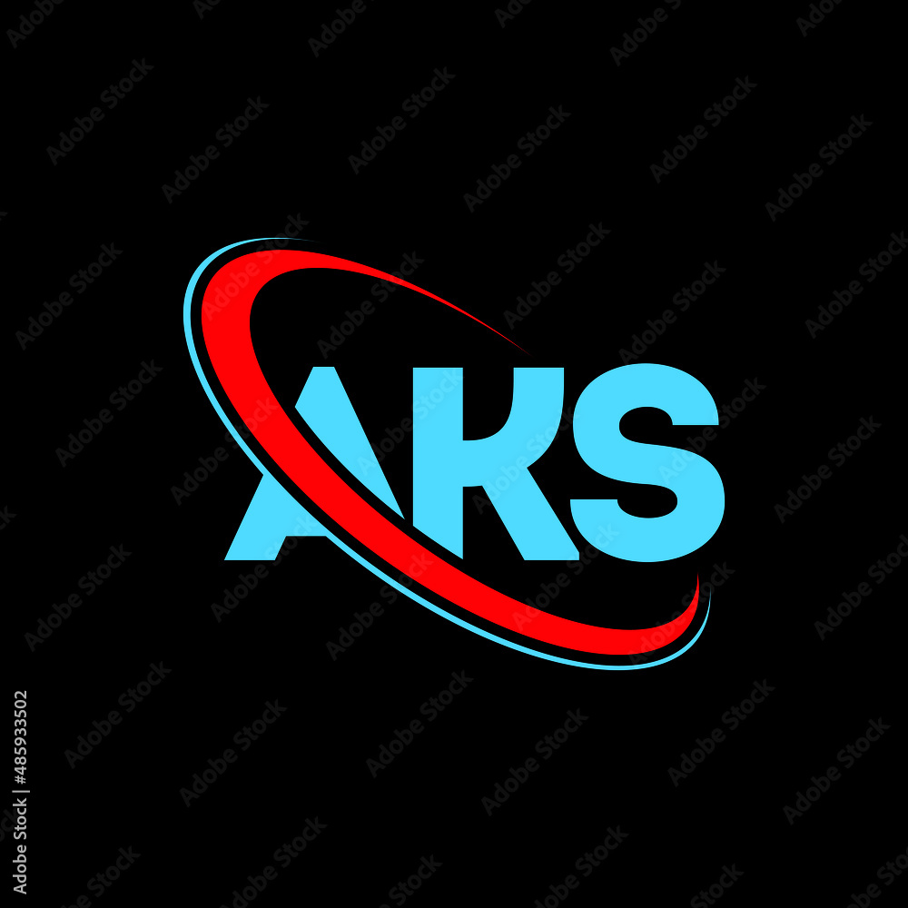 AKS logo. AKS letter. AKS letter logo design. Initials AKS logo linked ...